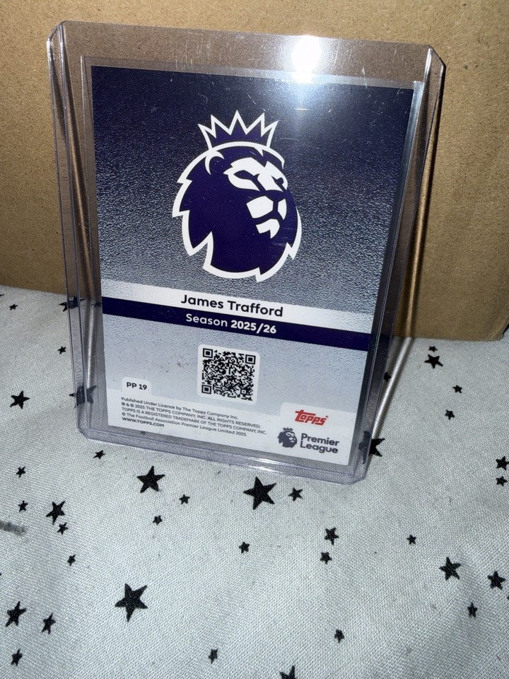 Topps Premier League 2026 James Trafford Premier Pull Ultra Limited ...