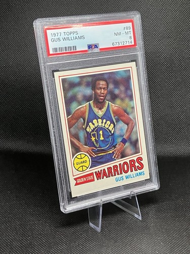 1977-78 GUS WILLIAMS Topps PSA 8 NBA Basketball Card #89 Golden State ...