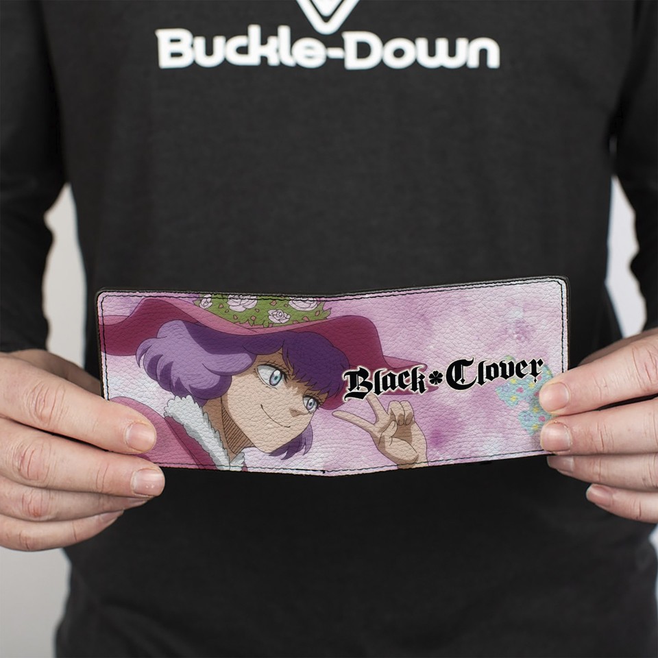 Bi-Fold Wallet BLACK CLOVER Dorothy Unsworth Peace Pose and Title Lo ...