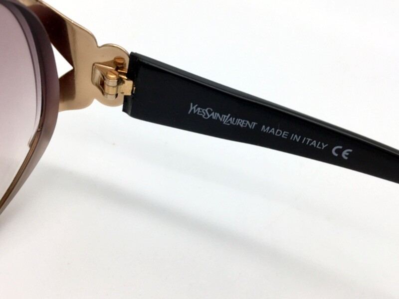 YSL Eyeglasses Frame Gold Black Heart Detail Glam Women 6044 Y104 130 ...