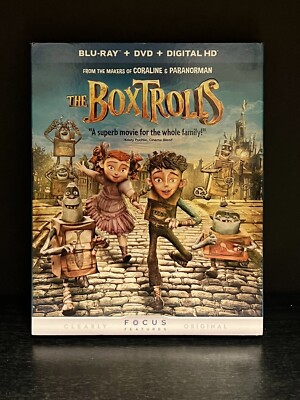 The Boxtrolls (Blu-ray/DVD, 2015, 2-Disc Set) w/ slipcover (No Digital ...