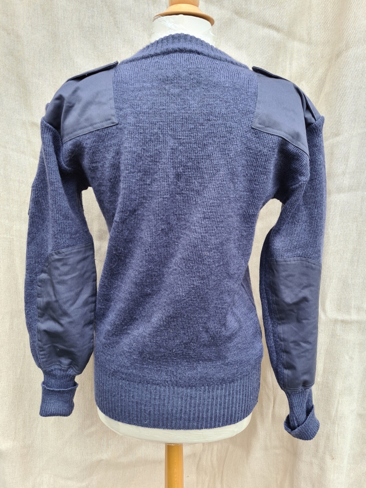 British Army RAF blue grey Jumper Jersey Wool WOOLLY PULLY 94cm ...