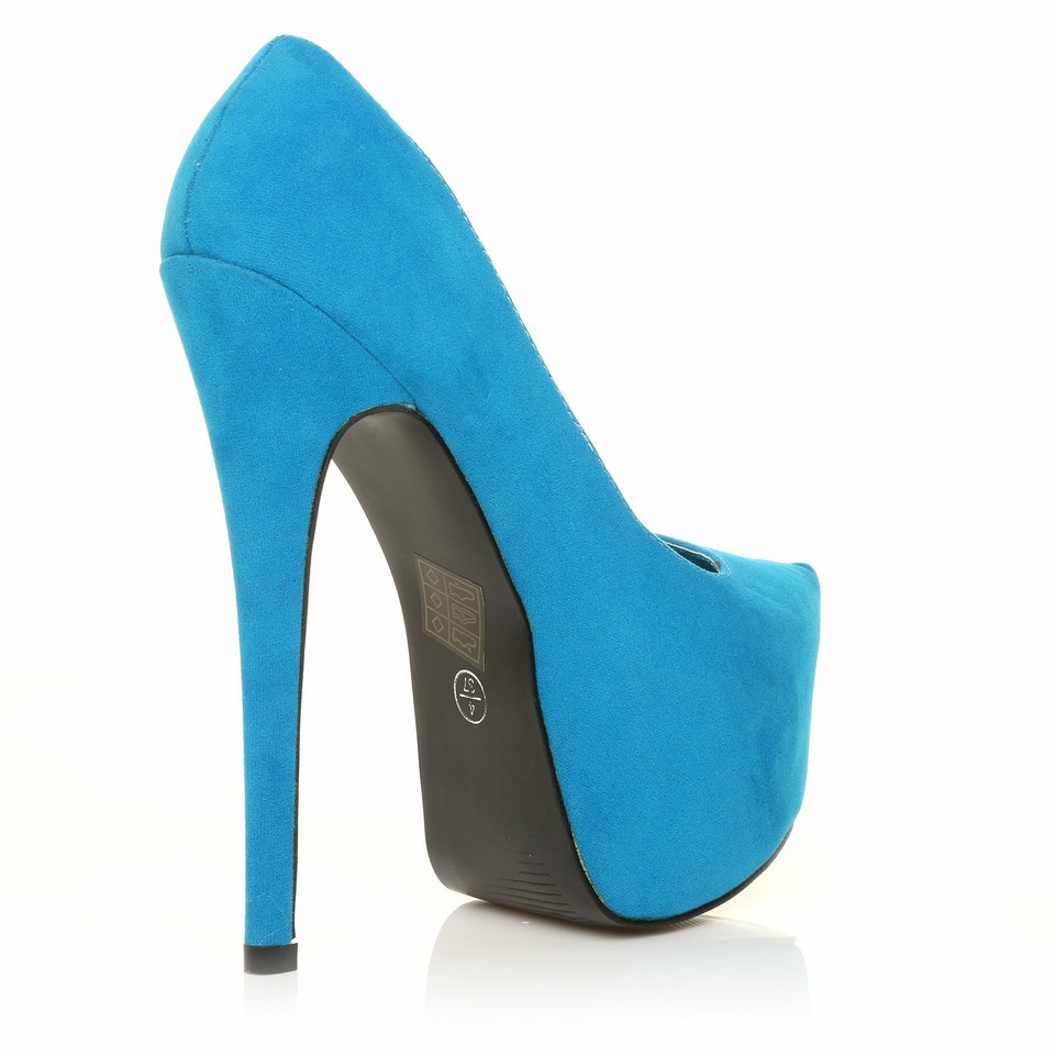 Womens Concealed Platform High Heels Stiletto Pumps Party Club Court ...