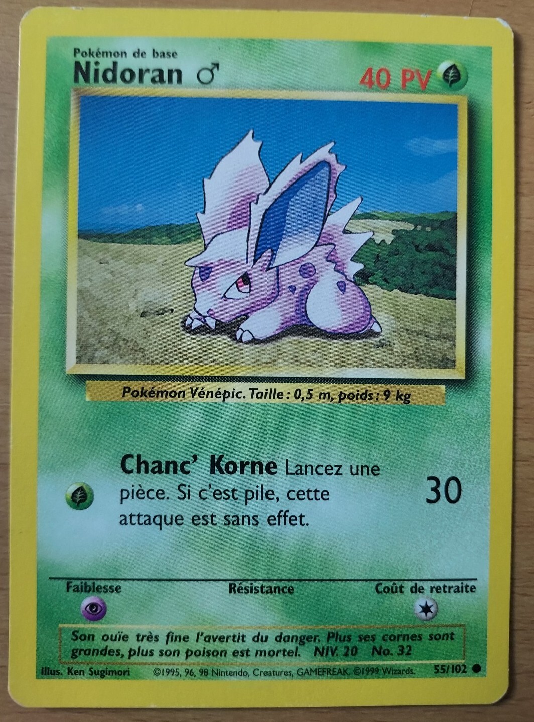 Carte Pokemon Nidoran 2eme Edition Set De Base. Collection | eBay