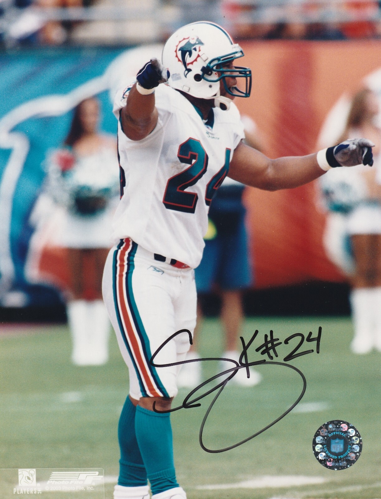 SAMMY KNIGHT MIAMI DOLPHINS 17-0 ACTION SIGNED 8x10 | eBay