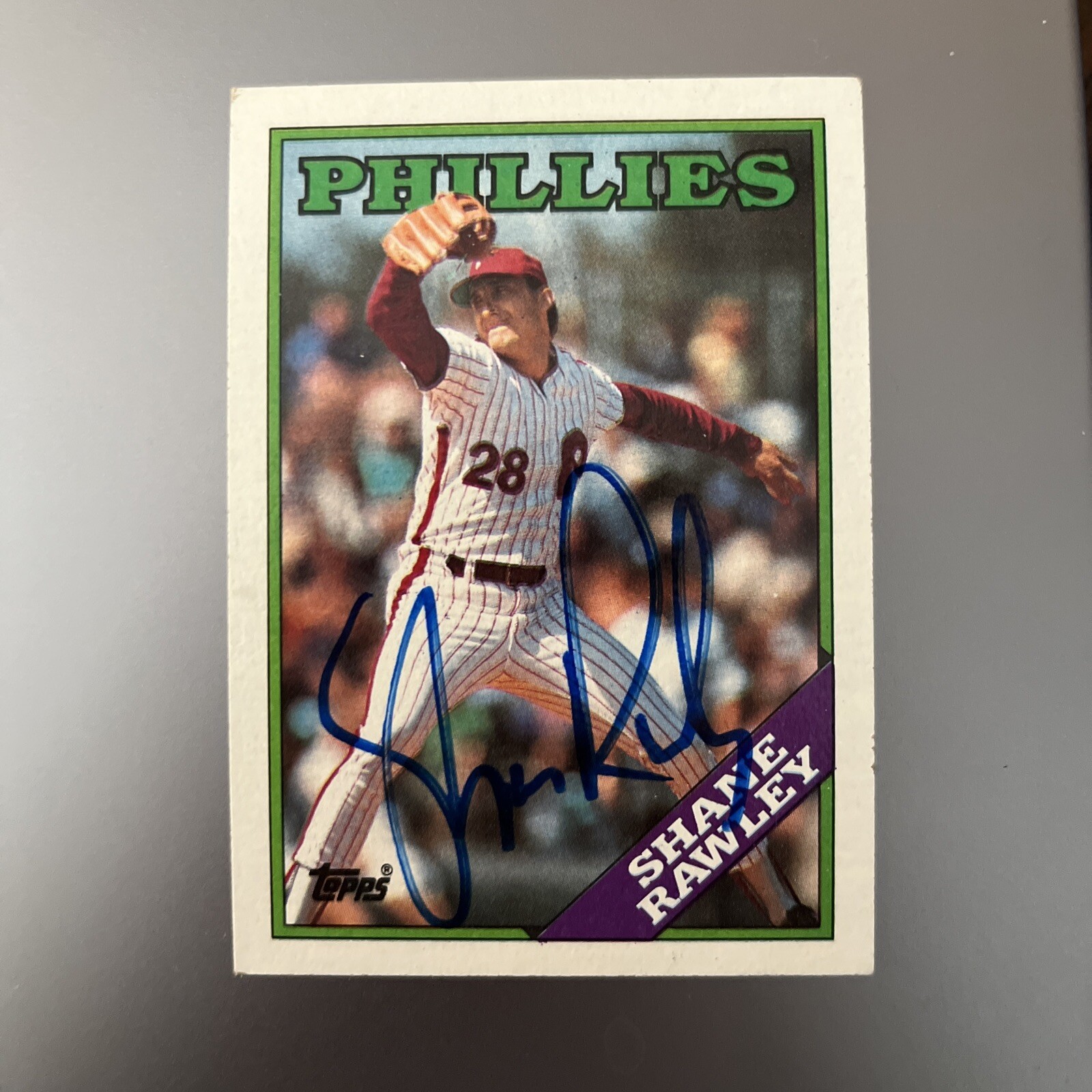 SHANE RAWLEY 1988 TOPPS AUTOGRAPHED SIGNED AUTO BASEBALL CARD | eBay