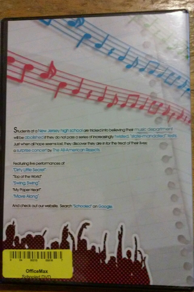 BRAND NEW SCHOOLED FEATURING THE ALL AMERICAN REJECTS (DVD) New Sealed ...