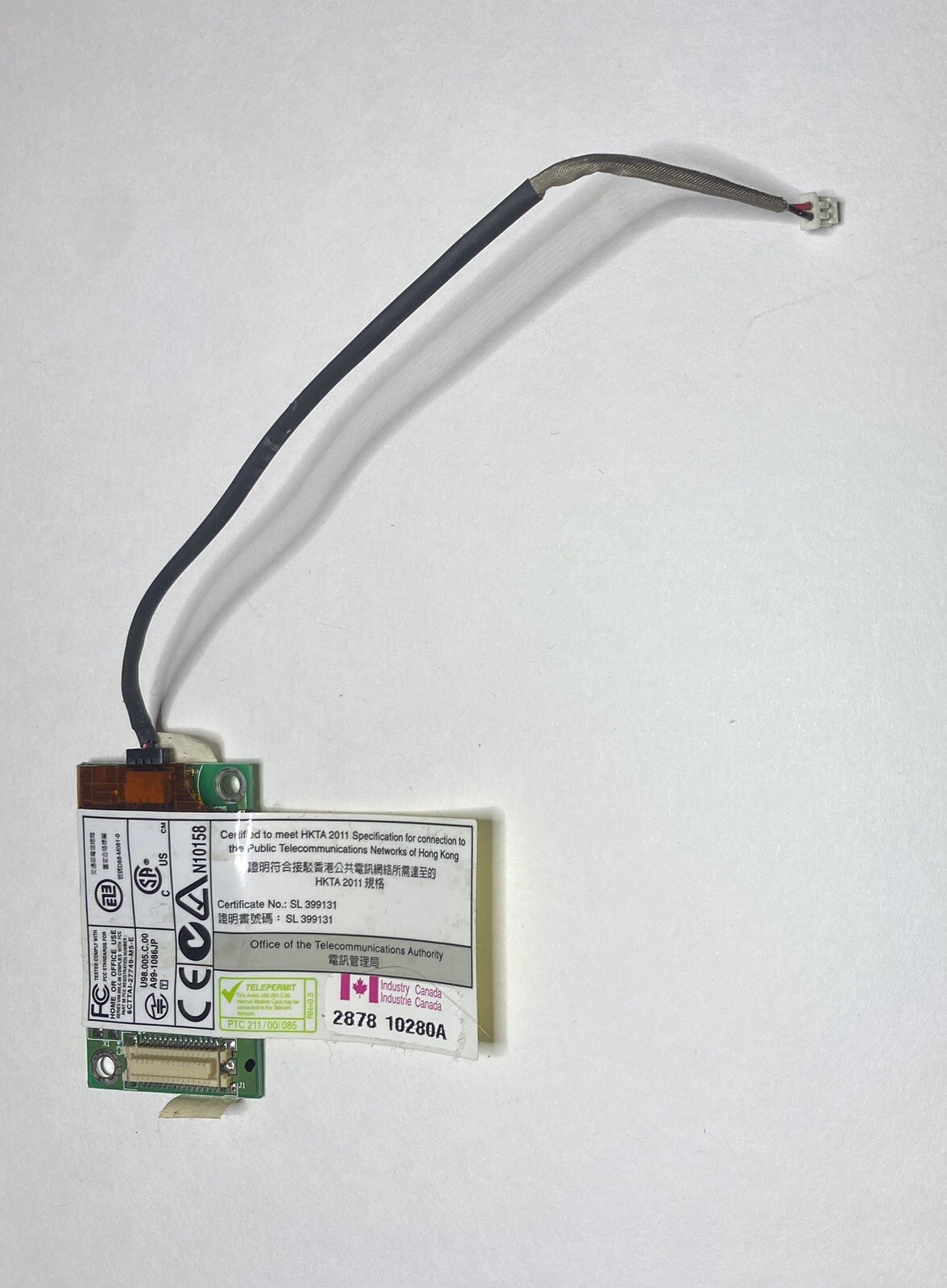 IBM Thinkpad Modem Board PCB PN: FRU 08K3173 U98M005.01 | eBay