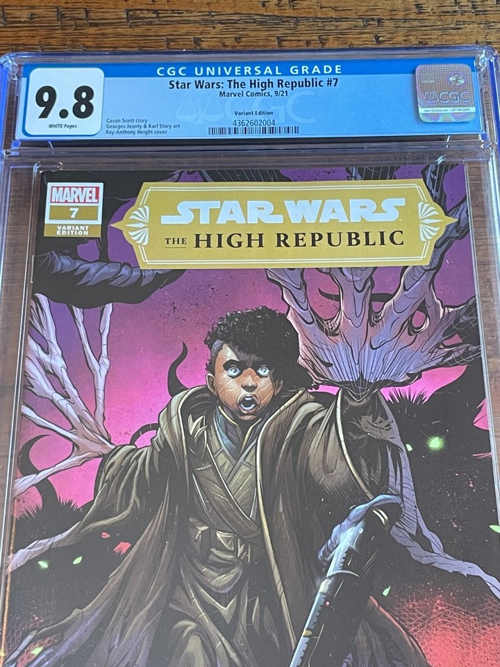 STAR WARS HIGH REPUBLIC #7 CGC 9.8 HEIGHT 1:25 RI INC VARIANT FIRST ...