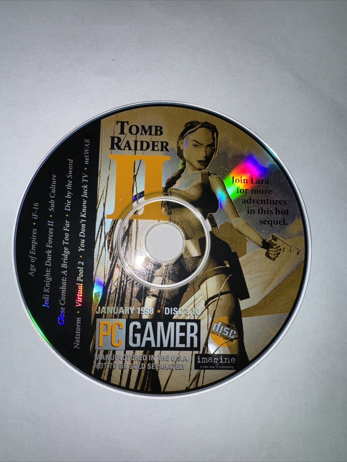 Vintage PC Gamer Demo Disc 3.10 1998 Tomb Raider II + | eBay