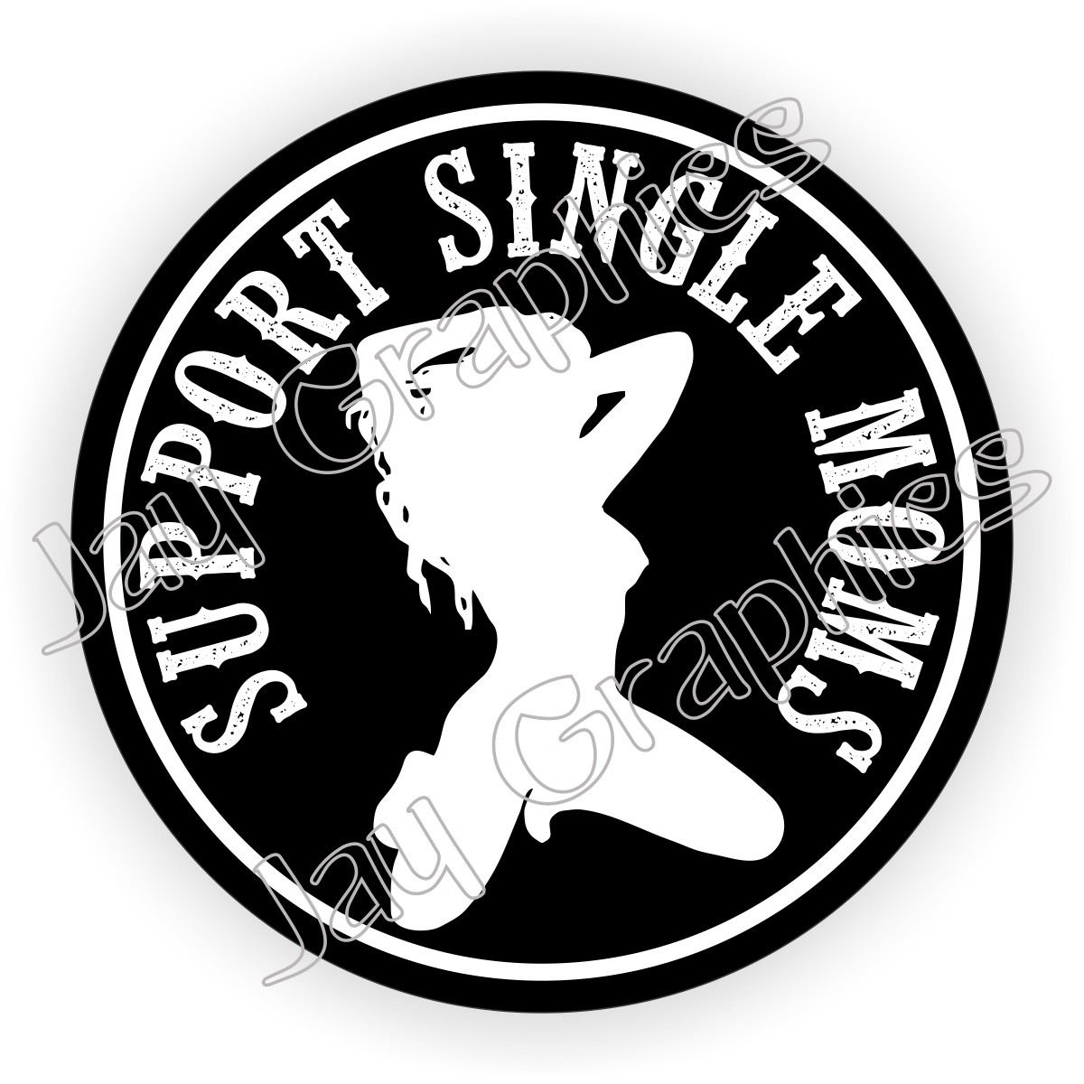 Support Single Moms Hard Hat Sticker Funny Welding Helmet Decal ...