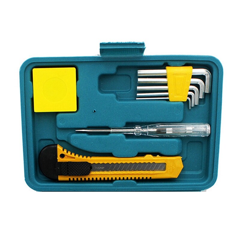 12Pcs Universal Repair Kit with Plastic Toolbox with Wrench, Tape ...