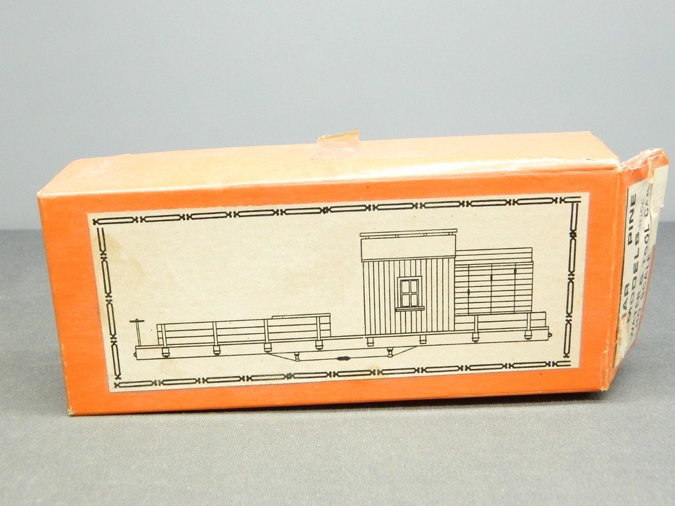 HO 1/87 Wood Craftsman Kit Sugar Pine Models #106 WATER & TOOL CAR ...