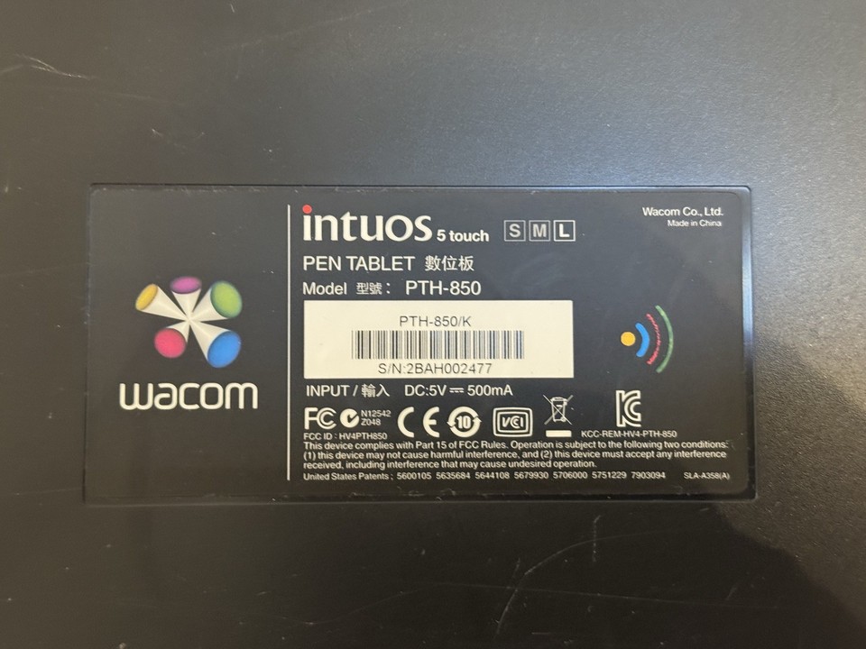 Wacom PTH-850 Intuos Pro Large Graphics Tablet - Tablet Only includes ...