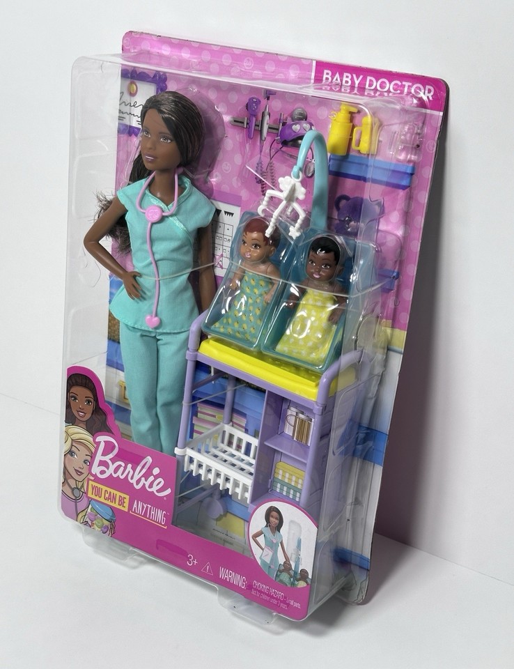 Barbie Pediatric Doll (2019) - Brown Hair Baby Doctor Play-Set - NEW | eBay