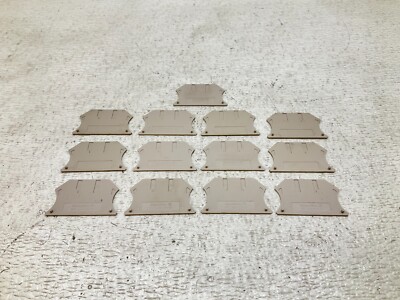 Weidmuller WAP 2.5/4/6/10 Tan Wire Terminal End Plate WAP254610 Lot of ...