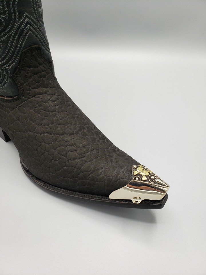 WESTERN COWBOY BOOT TIPS Pair - Skull & Bones Design Pointy | eBay