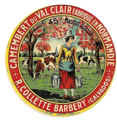 Etiquette CAMEMBERT R. COLLETTE BARBERY Calvados | eBay