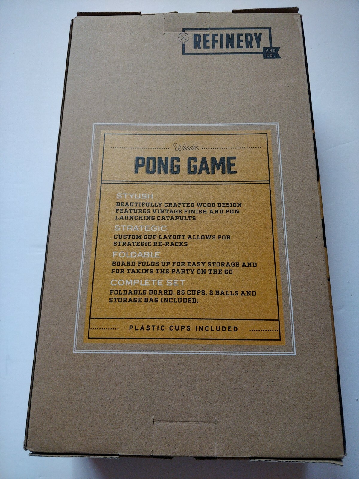Refinery Wooden Pong Game (Foldable Tabletop Size) | eBay