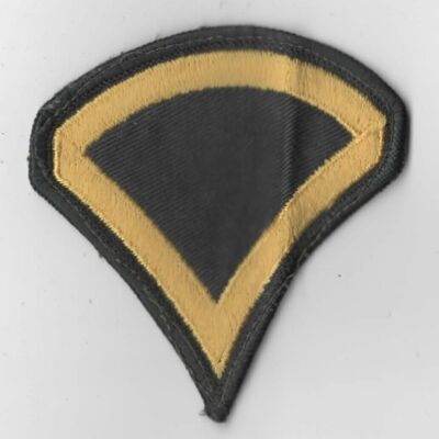 US Army Private First Class Patch BLK Bdr. [5D-1105] | eBay