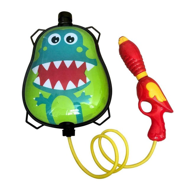 Grafix T-rex Dinosaur Water Blaster Backpack Gun Kids Outdoor Soaker ...