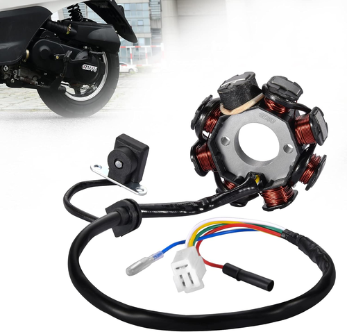 8 Pole 5 Wire Coil,Magneto Stator Ignition Relay Coil - Replacement ...