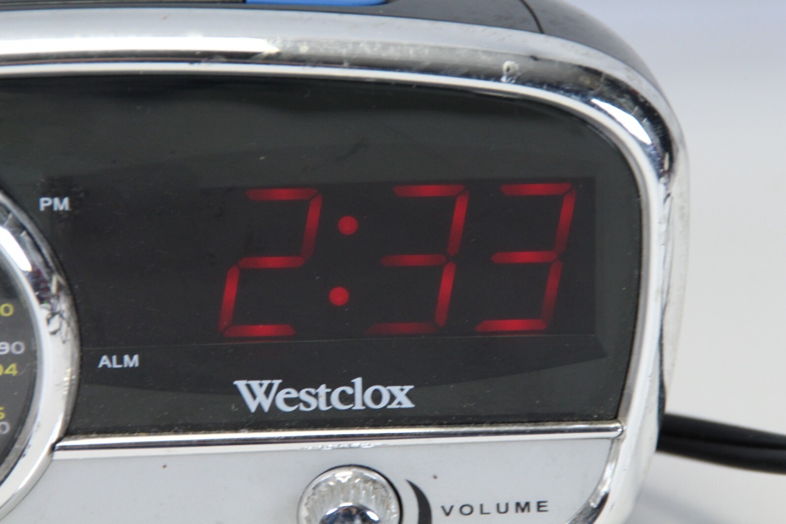 Westclox Retro Style Alarm Clock w/ Radio/Aux Model 80193 Tested Works ...