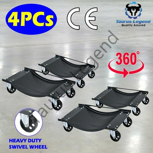 4PC Go Jacks Wheel Dolly Vehicle Positioning Jack Car Transport Trolley ...