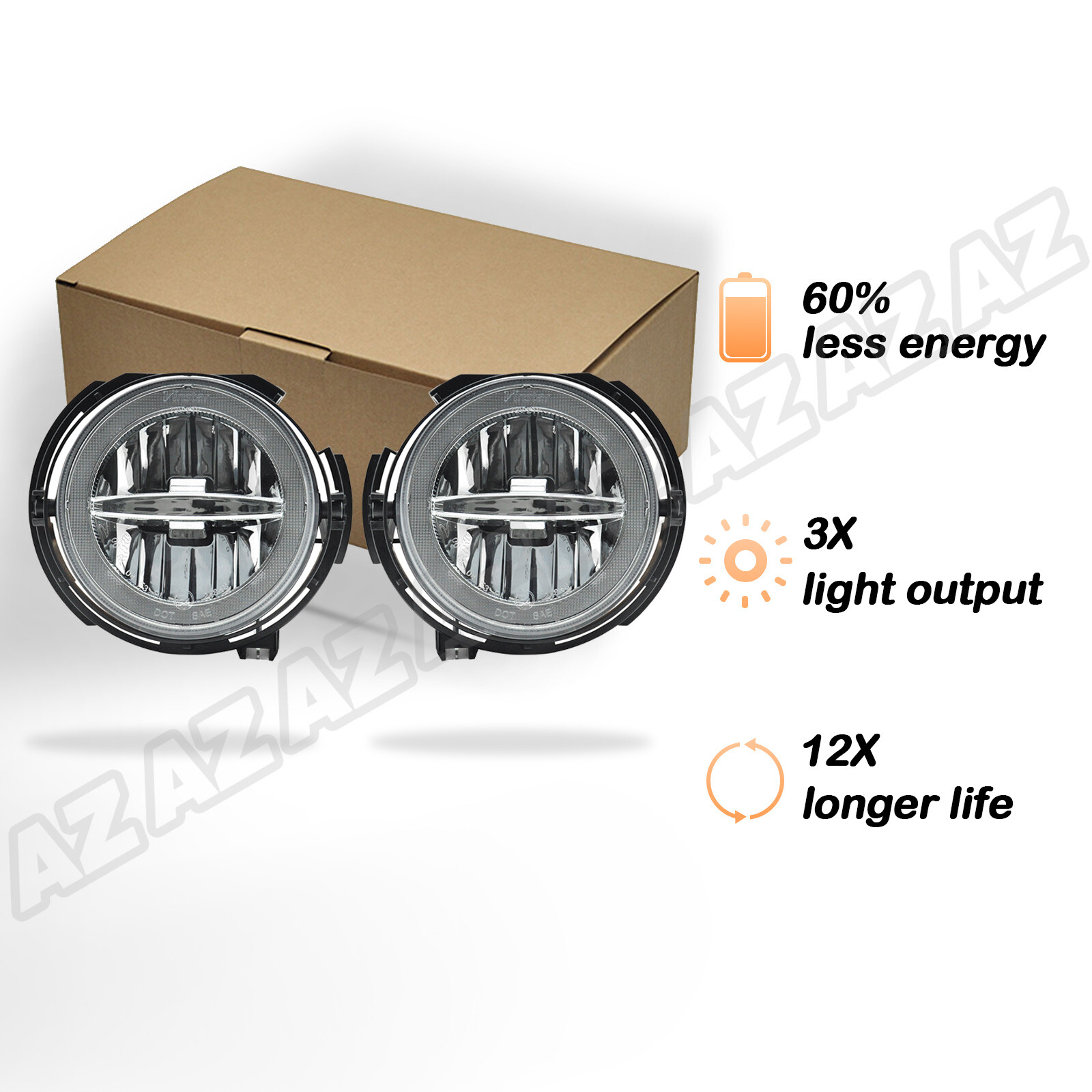 Clear Lens LED Halo Ring Daytime Running Lights Fog Lamp For Chevy HHR ...