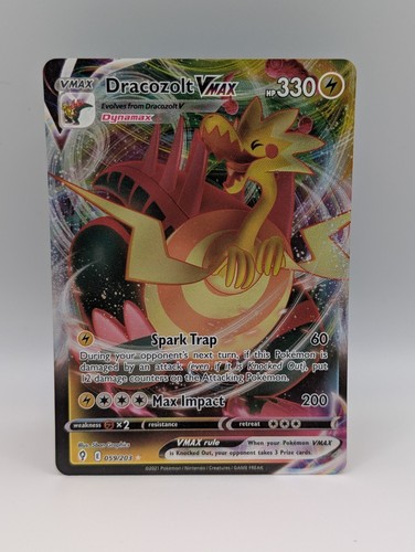 Dracozolt VMAX 059/203 Swsh07 - Pokemon Evolving Skies - Lightly Played Rare | eBay