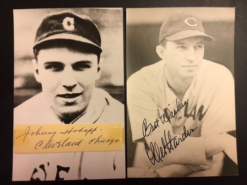 Johnny Hodapp Cleveland Indians Signed "Cut" Mounted 1920s Debut JSA ...