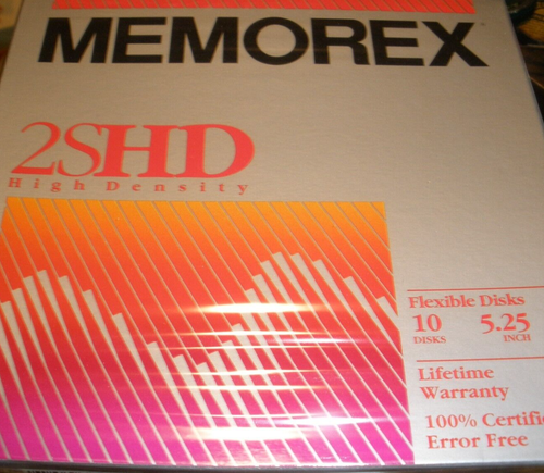 Memorex 10 Pack 3.5" 2SHD Double Sided High Density Disks New Factory ...