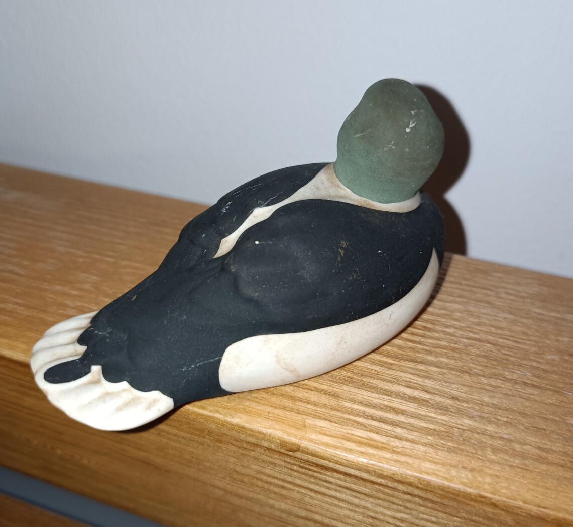 Vintage Highbank Porcelain Lochgilphead, Scotland Duck Mallard Bisque ...