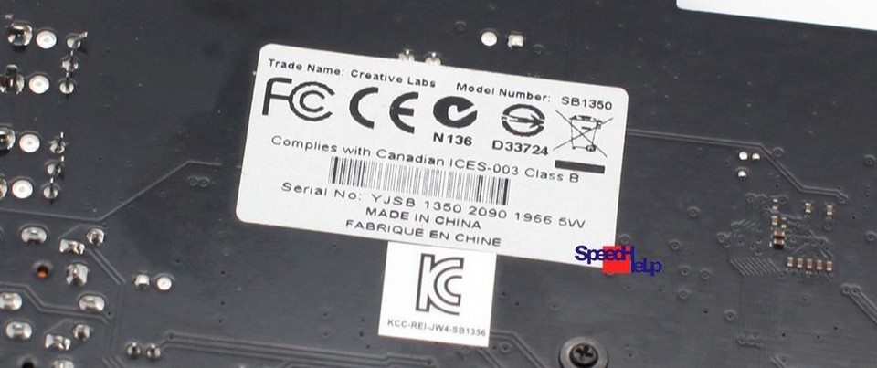 PCI Creative Labs Sound Blaster Recon3D SB1350 PCIe X1 Card Optical In ...