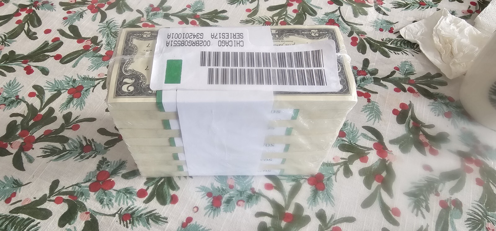 New-Sealed BEP Brick 2017A Alanta Georgia $2 Two Dollar Bill Pack 1000 ...