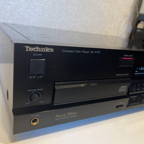 Technics SL-P770 Compact Disc CD Player 4DAC 18bit Digital Working From ...