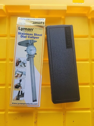 Lyman Stainless Steel Dial Caliper Measuring Tool in Storage Case ...