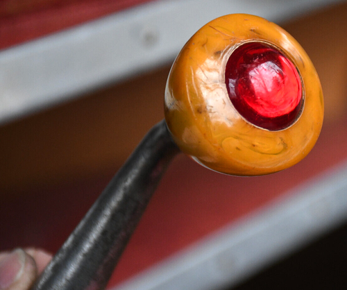 1930’s-40’s Glass Jeweled Bakelite Banjo Shift Knob or Steering Wheel ...