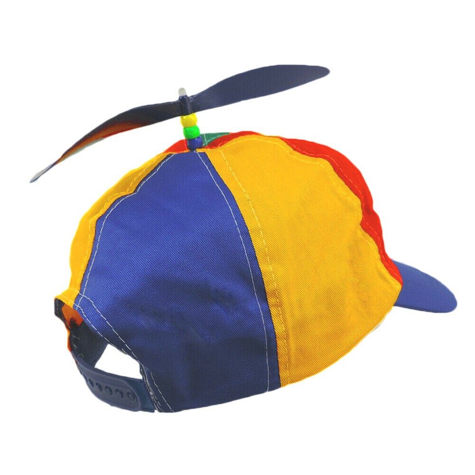 Propeller Beanie Baseball Clown Costume Hat Ball Cap Multi Colored ...
