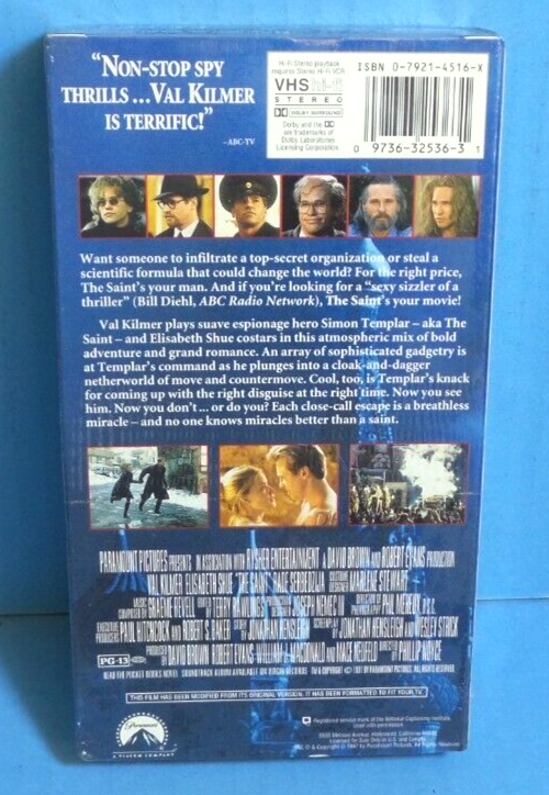 The Saint (VHS, 1997, Paramount Presentations) BRAND NEW 97363253631| eBay
