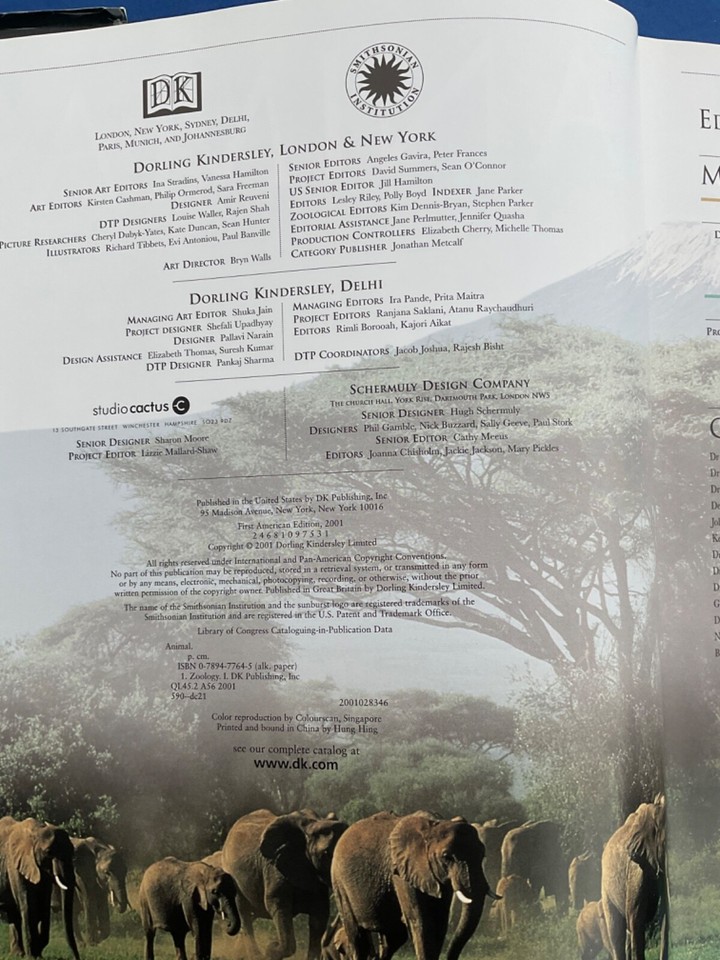 2001 DK ANIMAL THE DEFINITIVE VISUAL GUIDE TO THE WORLD'S WILDLIFE ...