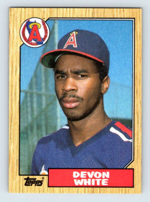 DEVON WHITE Los Angeles Angels 1987 Topps Baseball Card B221 | eBay