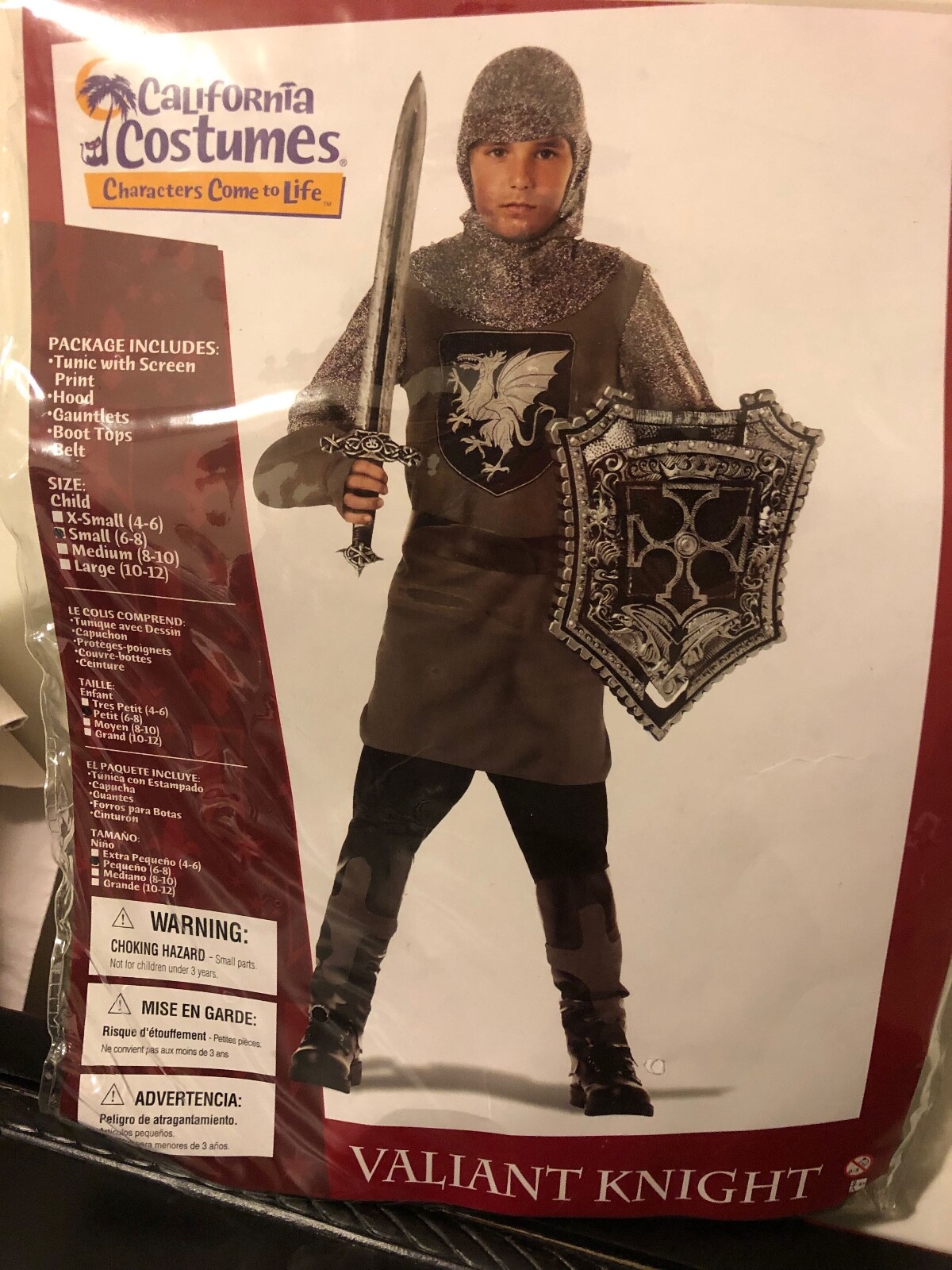 California Costumes VALIANT KNIGHT Kid's Halloween - … - Gem