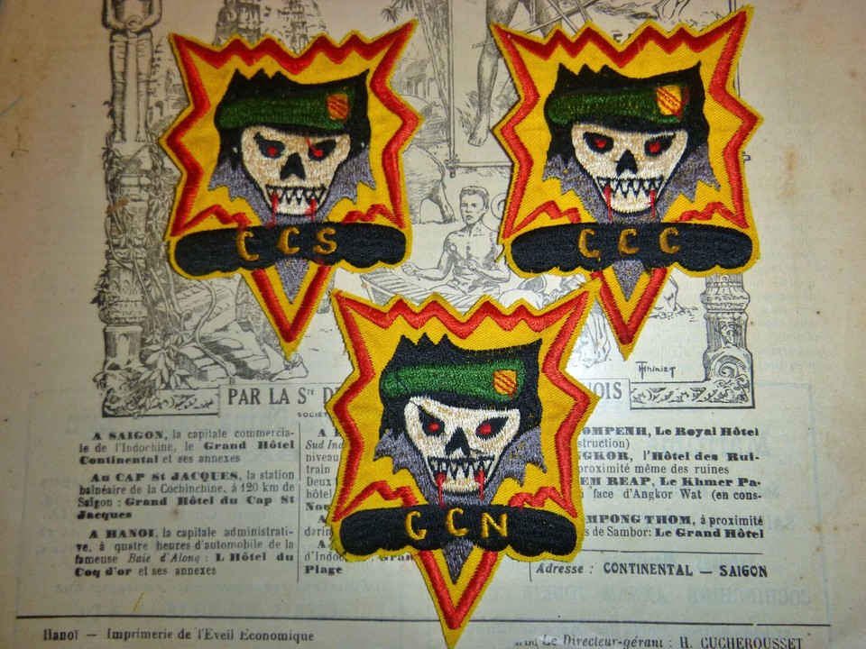 3 x Original Patch - US Special Forces - Shell Burst Command, Vietnam ...