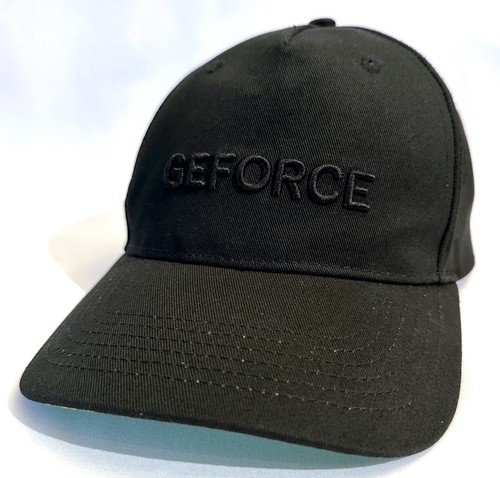 NVIDIA GeForce Snapback Hat Black & Apple Green Embroidered Logo Quake ...