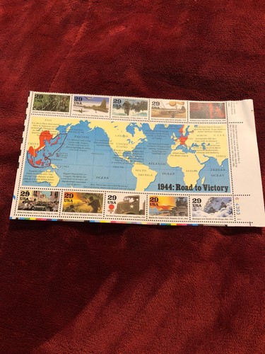 WWll Events: 1944 Road To Victory: Set of 10 X 29-cent US Postage ...