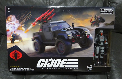 GI JOE CLASSIFIED COBRA NIGHT ATTACK 4WD STINGER & DRIVER SET #120 IN ...