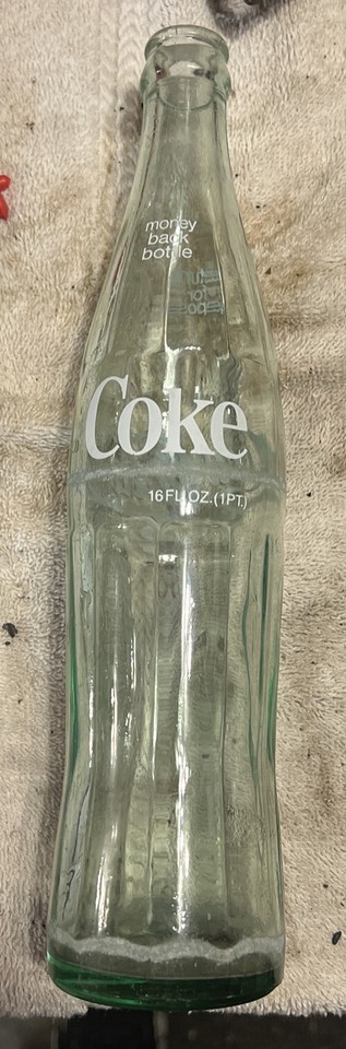 Vintage Coca Cola Coke Green Glass Bottle Tall 1 Pint 16 oz Kenosha ...