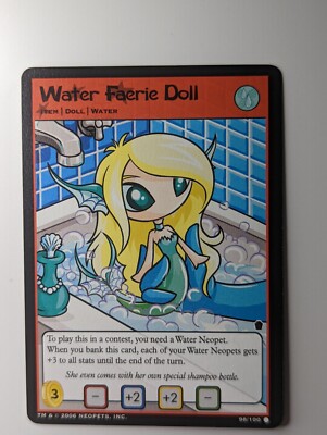 Neopets TCG The Haunted Woods Water Faerie Doll 98/100 | eBay