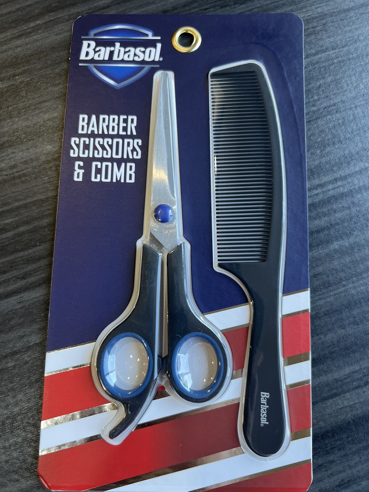 BARBASOL Barber Scissors and Comb/ 2 Pieces-Set/ 7" in (New) | eBay